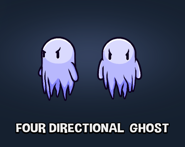 Ghost four directional game sprite by Robert Brooks ...
