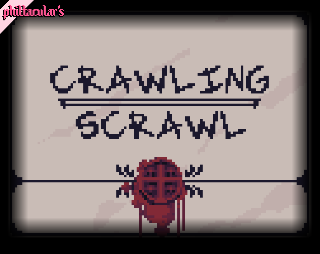 Pixel Art Font - Crawling Scrawl by philtacular