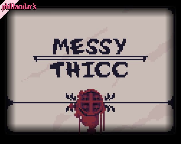 Pixel Art Font - Messy Thicc by philtacular