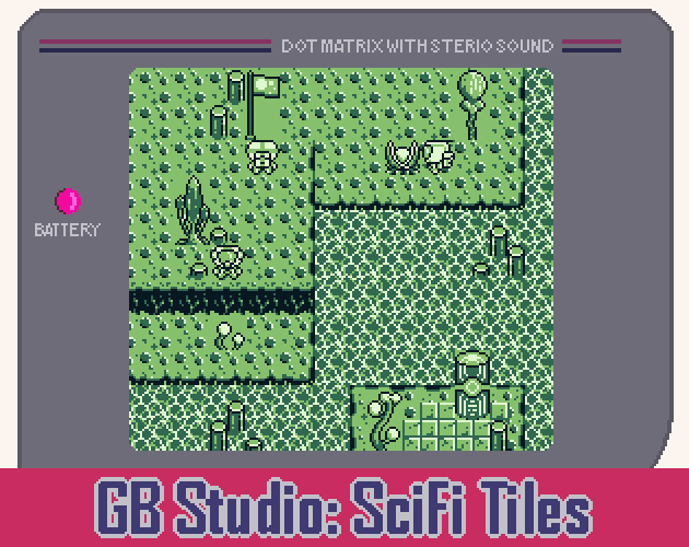 GB Studio: SciFi Tiles by The Pixel Nook