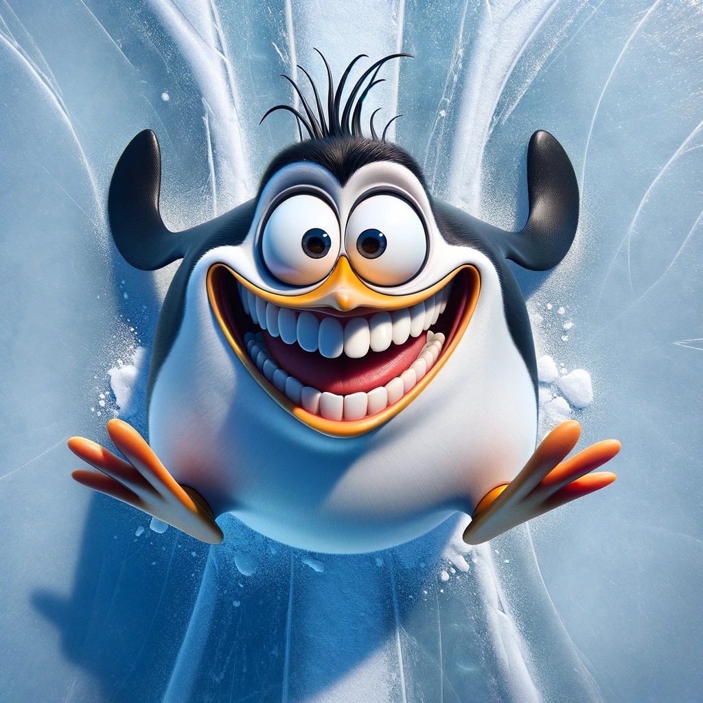 Penguin Slide by Duke Paw Studio