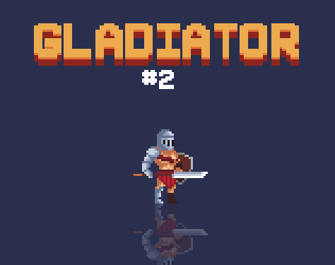 Gladiator #2 2D Pixel Art by Mattz Art