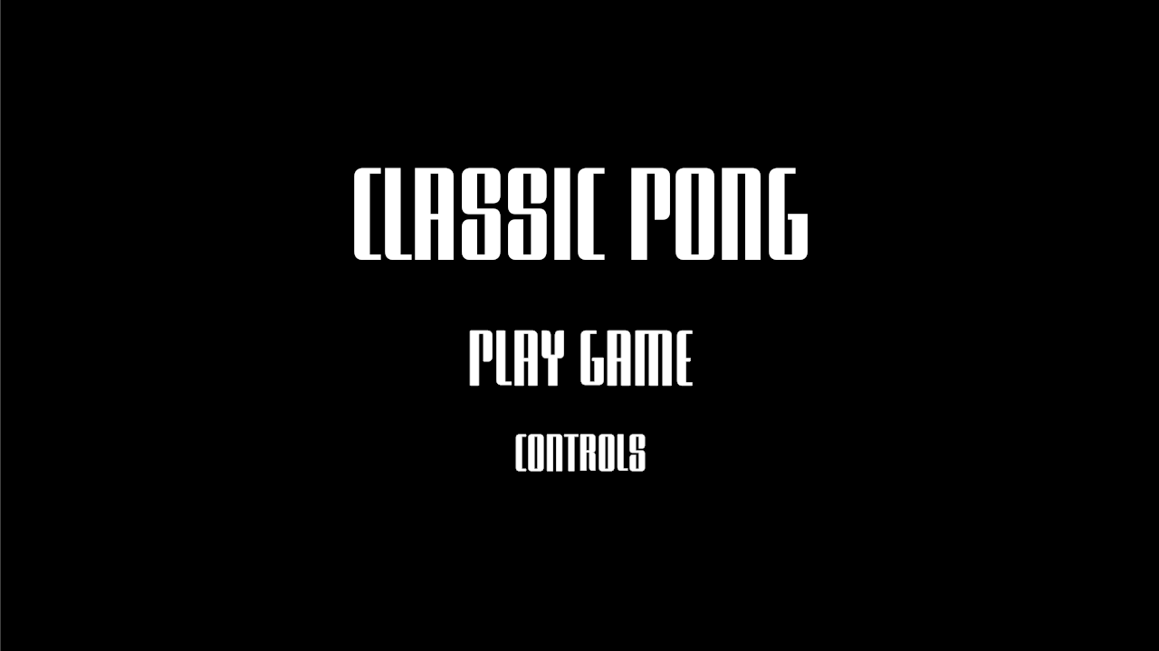 Classic Pong by JZGames