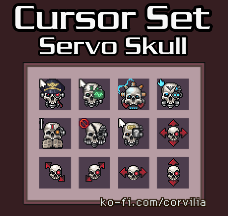 Servo Skull Cursor Set by Emi Rojas