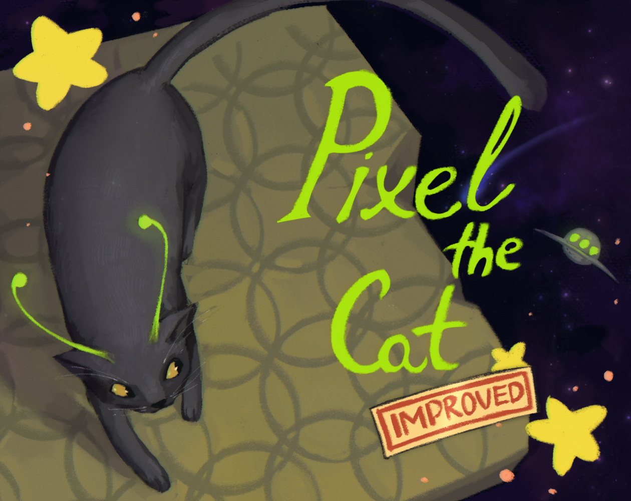 Pixel the Cat (Updated) by oleks, EfdalSecgin