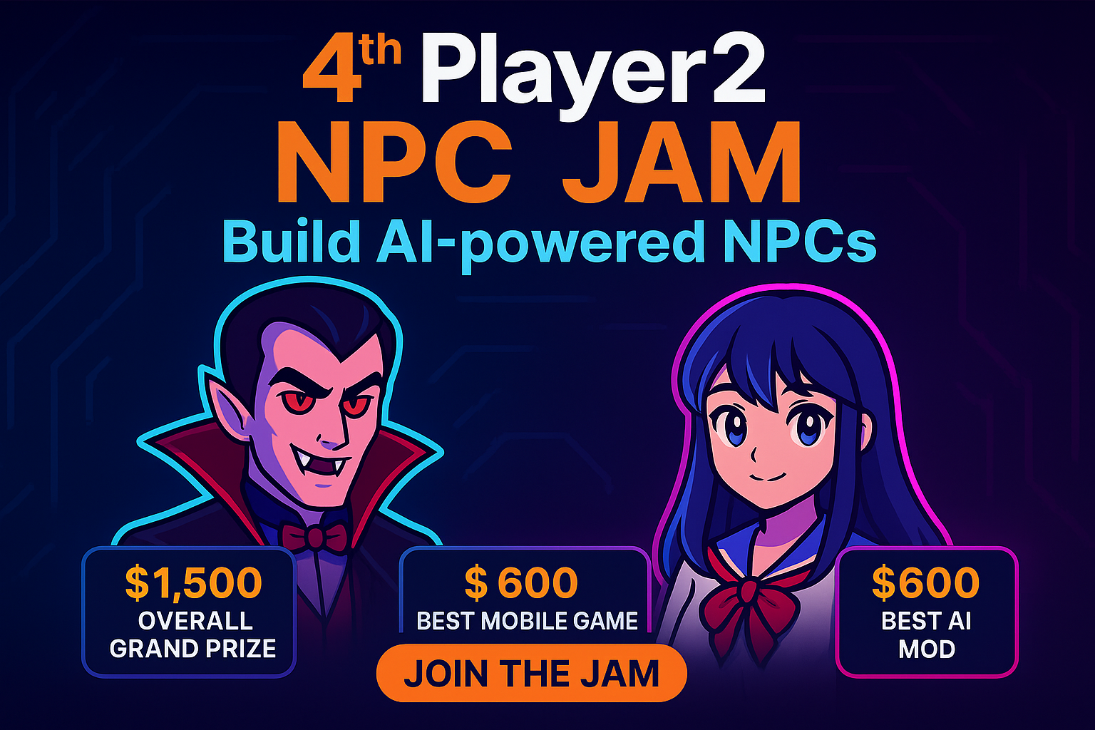 Player2 NPC Jam #4 ($5100 in PRIZES!) - itch.io