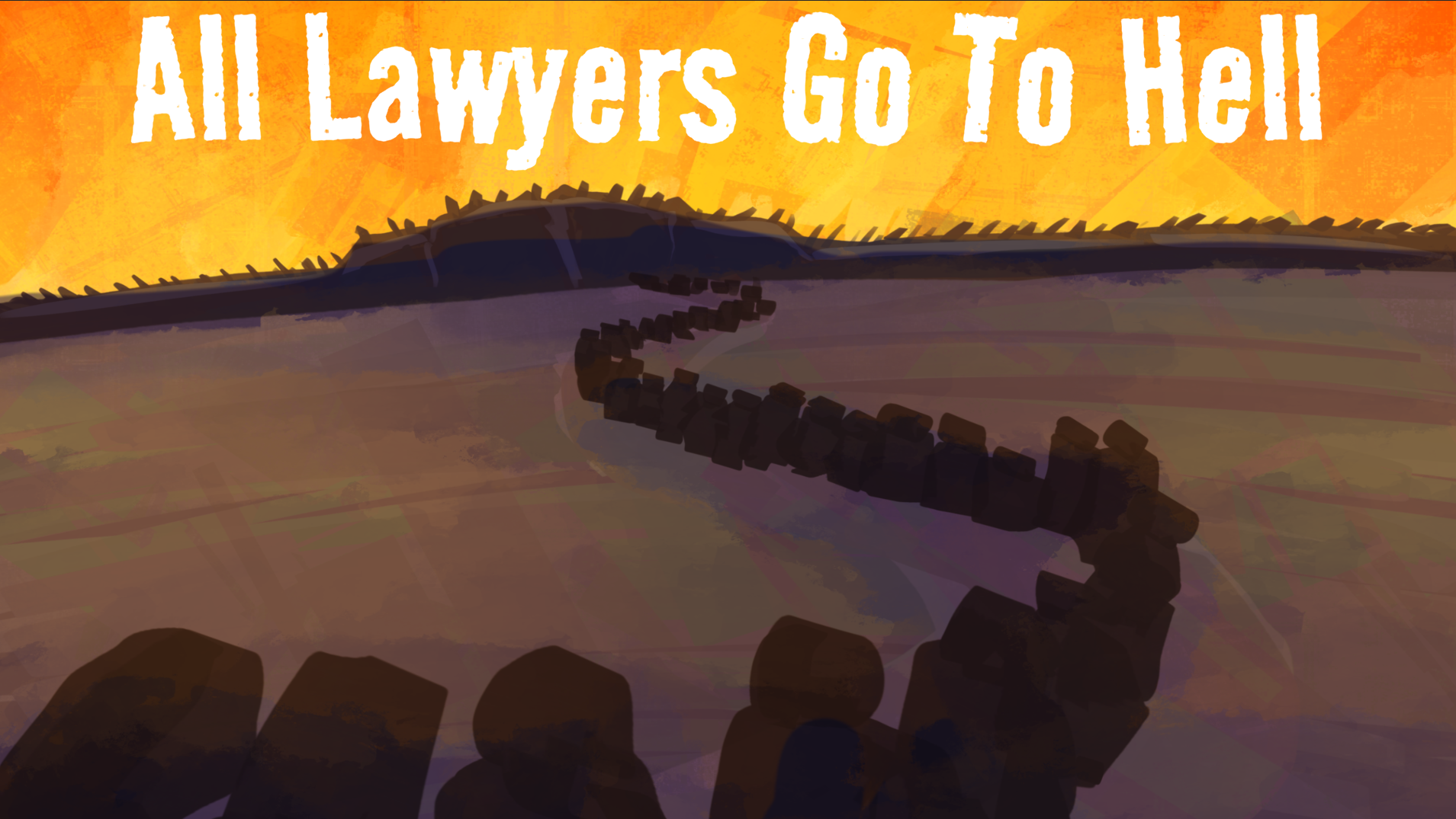 All Lawyers go to Hell by FunRug Studio
