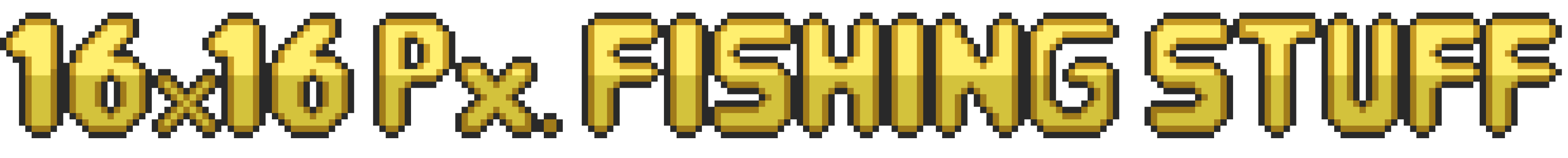16x16 pixels Fishing stuff assets by BrBWorld