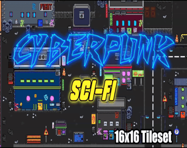 Now available for download! - Cyberpunk / Sci-Fi City Exterior 16x16 ...