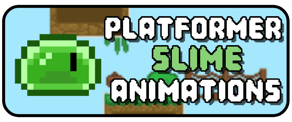Slime 16x16 Platformer Character Sprite Sheet by ThePixelGame