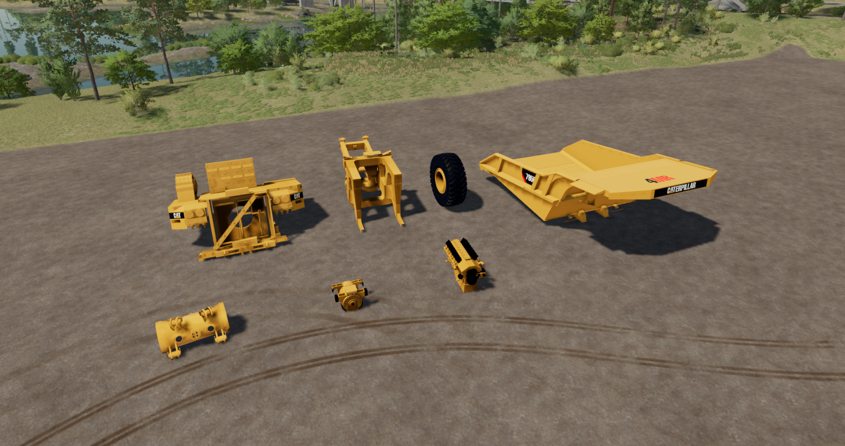 FS22 Buildable Cat 795 AC v1.0.0.1 by Critical Lift and Transport Sim ...