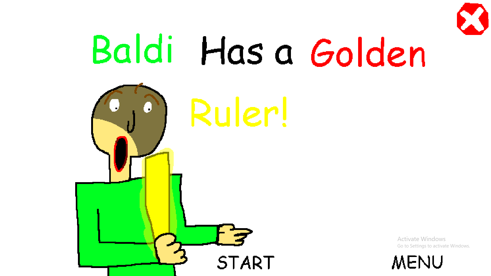Baldi Has a Golden Ruler! by RafaelTuskan