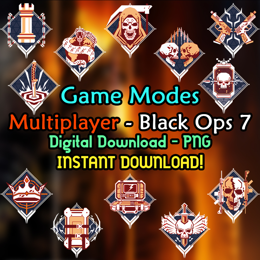 Logos Game Modes Black Ops 7 Multiplayer - Medals - BO7 - COD - PNG by ...