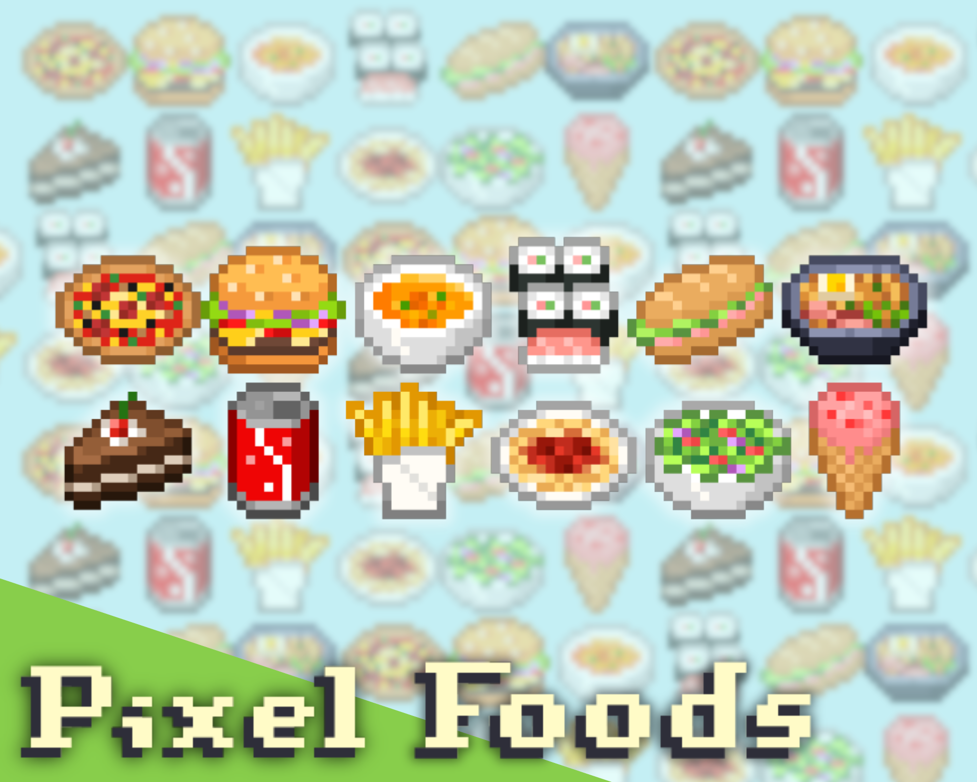 12 Pixel Foods by Frenchpixelle
