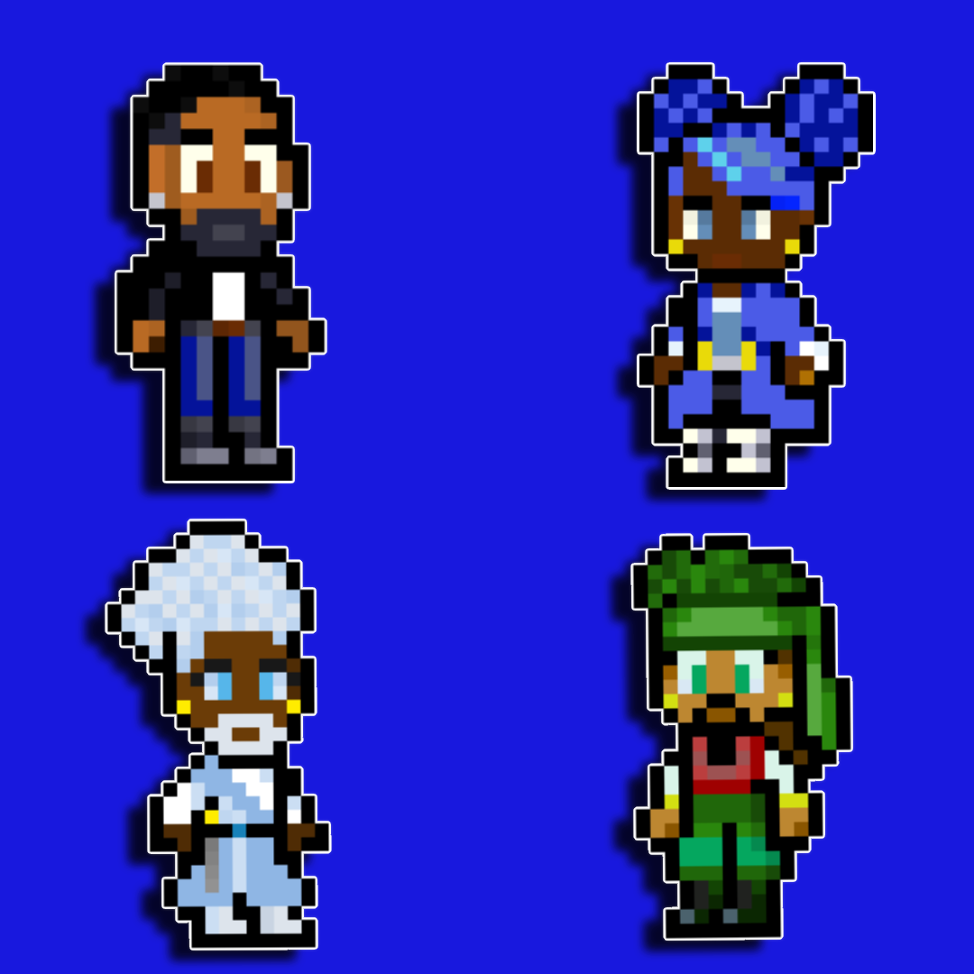 Melanated Hero Sprites - itch.io