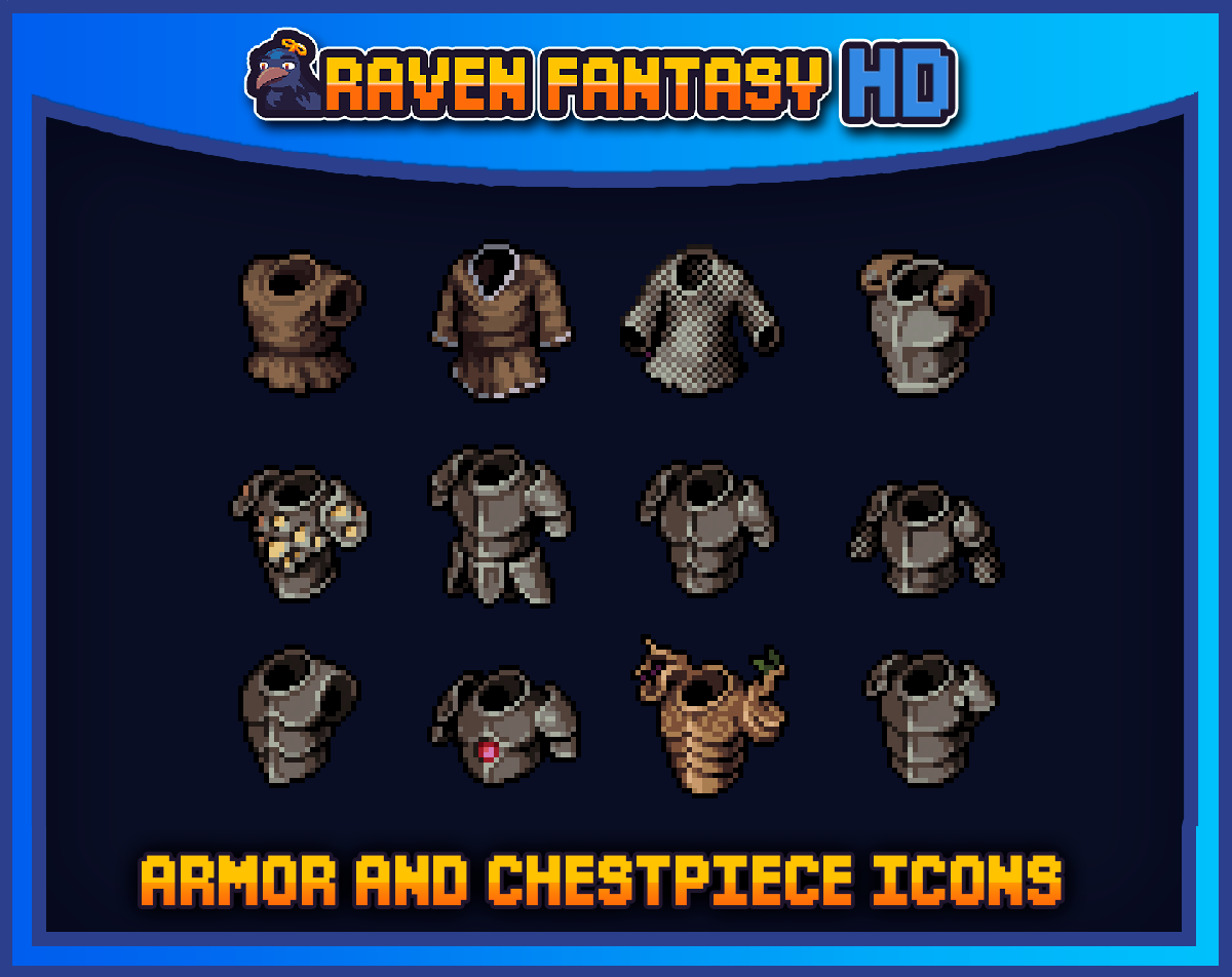 Raven Fantasy HD - RPG Icons, Pixel Art Icons, Textures and Sprites ...