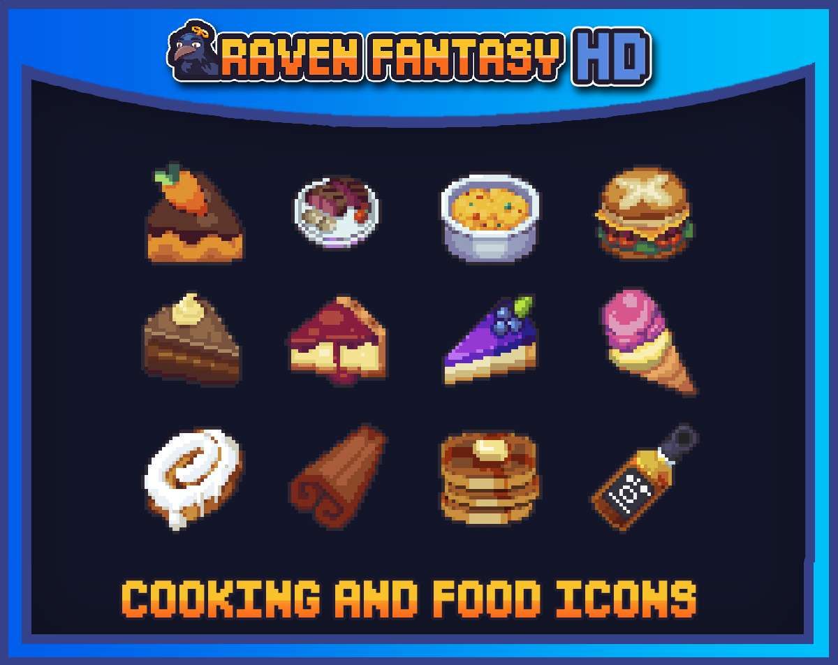 Raven Fantasy HD - RPG Icons, Pixel Art Icons, Textures and Sprites ...