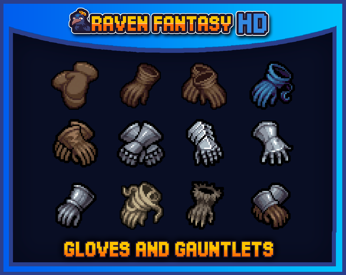 Raven Fantasy HD - RPG Icons, Pixel Art Icons, Textures and Sprites ...