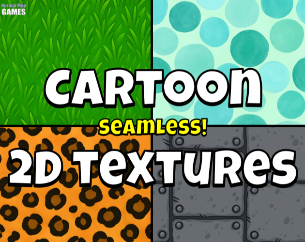 Cartoon 2D Texture Pack by NormalMap_Games