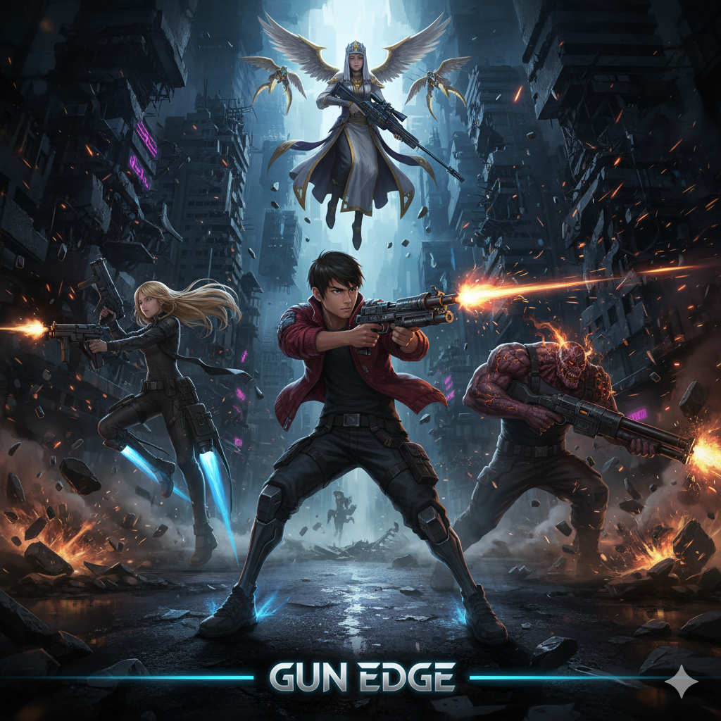 Gun Edge – Cinematic Gun-Fighting 2D Fighter by Mieu The Metal VTuber