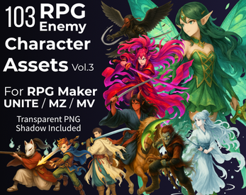 103 RPG Enemy Character Assets Vol.3 by AINERO