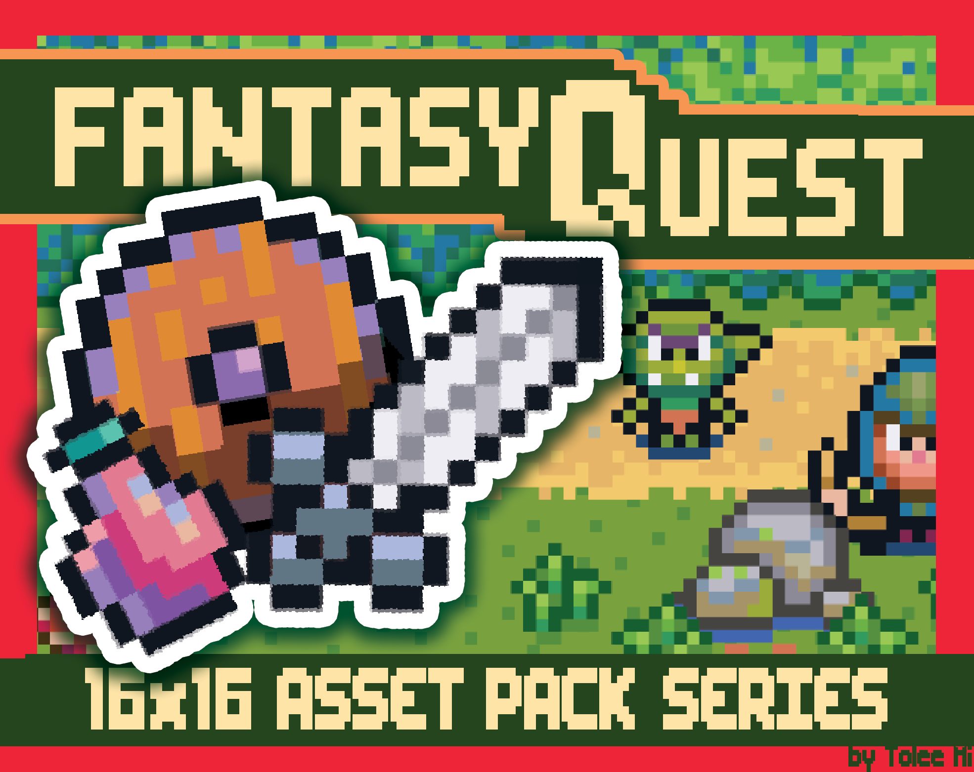 UPDATE 007 - Grassy Rock Environment Combo Tileset - FANTASY QUEST ...