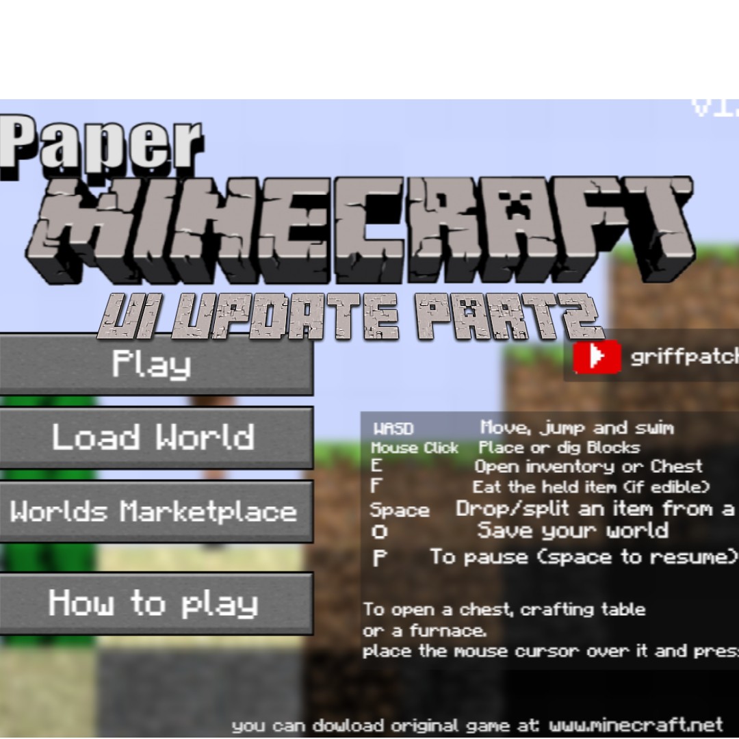 Paper Minecraft: UI Update part2 by PaperMinecraftReborn