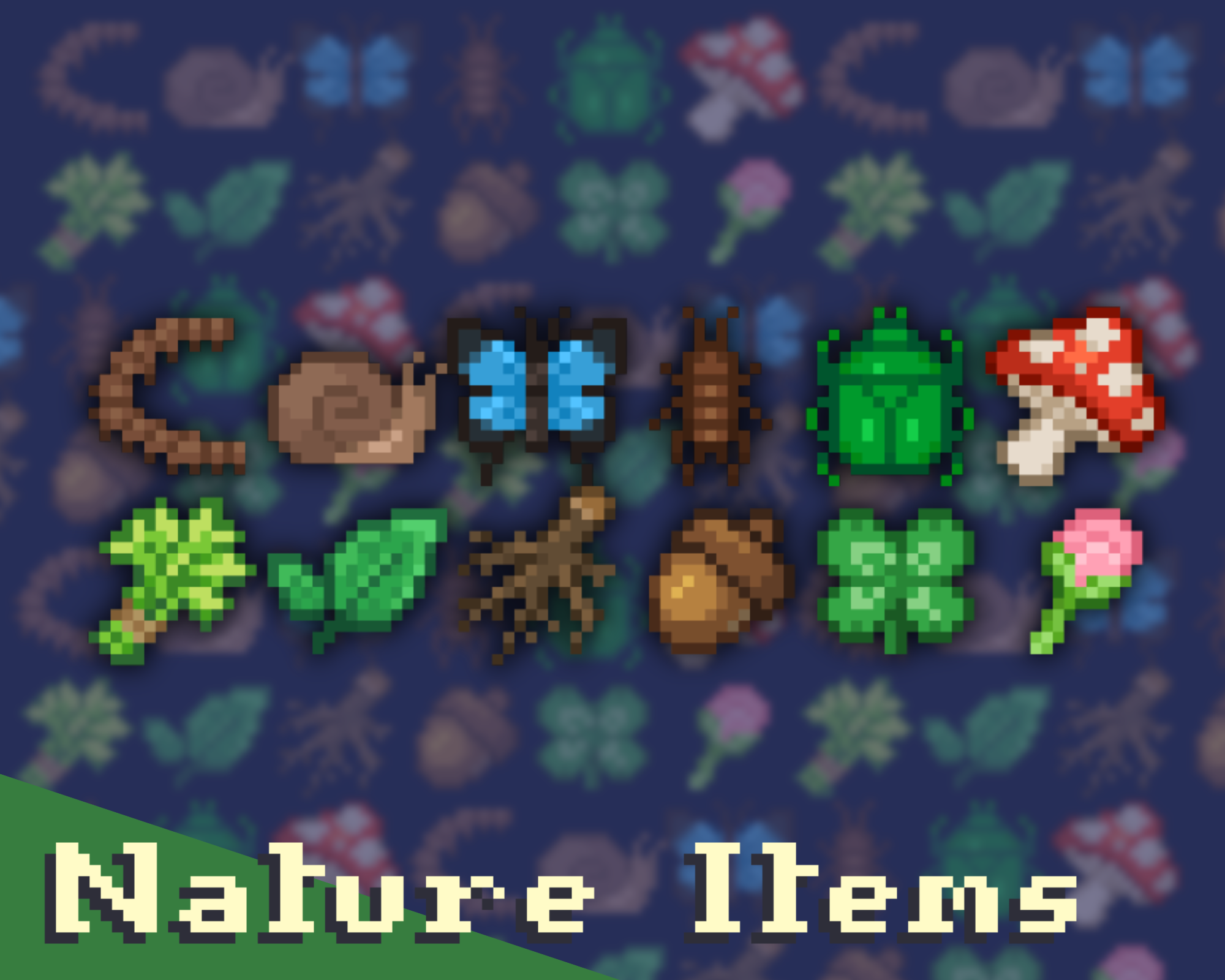 12 Nature Items by Frenchpixelle