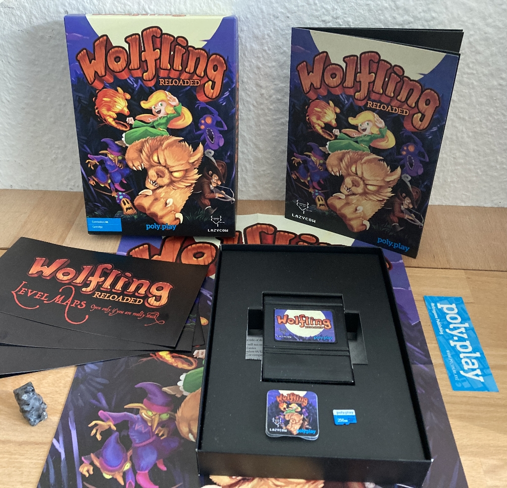 C64 cartridge of Wolfling reloaded is available - Wolfling by Lazycow