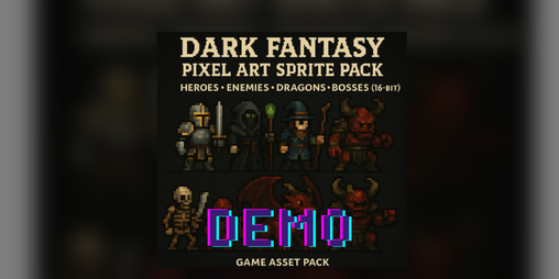 Dark Fantasy Pixel Art Sprite Pack – DEMO (16-bit) by Marco Brito