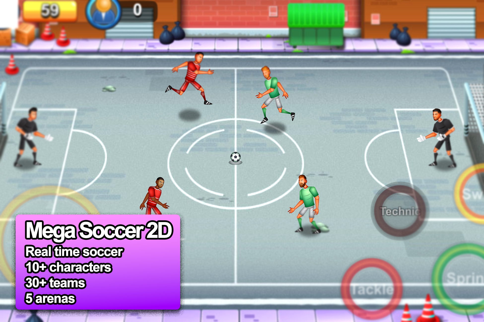 Mega Soccer 2D - Unity Game Template by Black Rose Developers