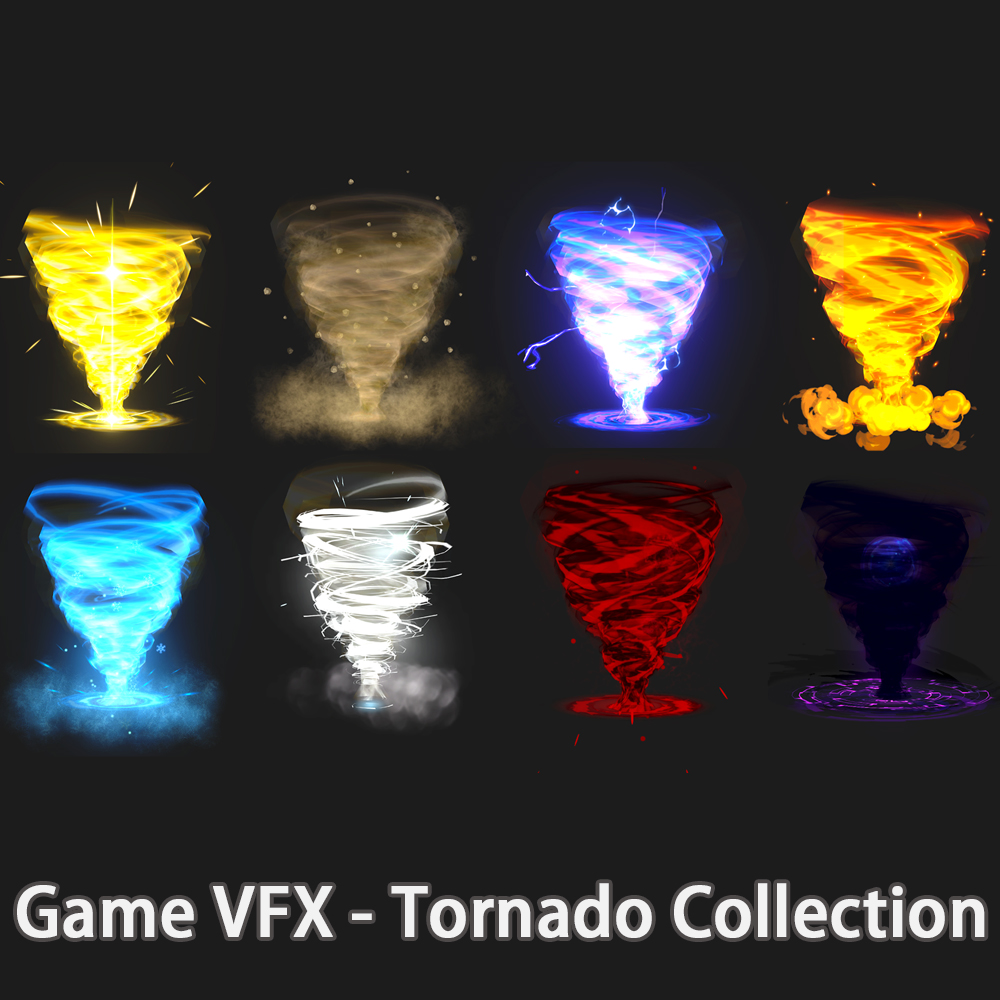 Unity Game Vfx Tornado Collection By Eric Wang Unity Vfx Artist