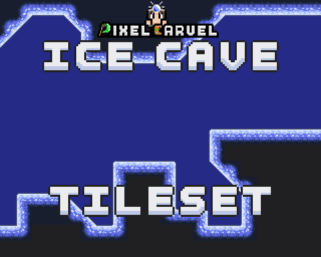 Pixel Art Tileset Ice Cave by PixelCarvel