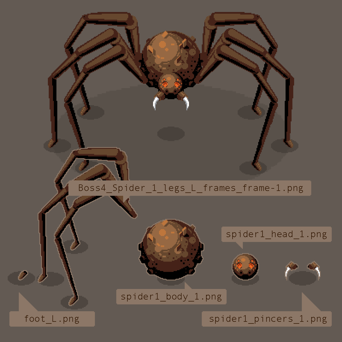 Spider Boss! - Mini Dungeon Tileset by Atomic Realm