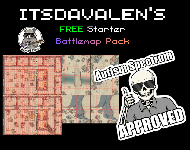 FREE Starter Battlemap Pack: 4 locations - 12 Essential VTT Maps by ...