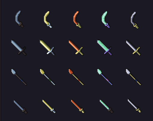 Pixel Art swords 32x32 by Sneaky Cat Studio