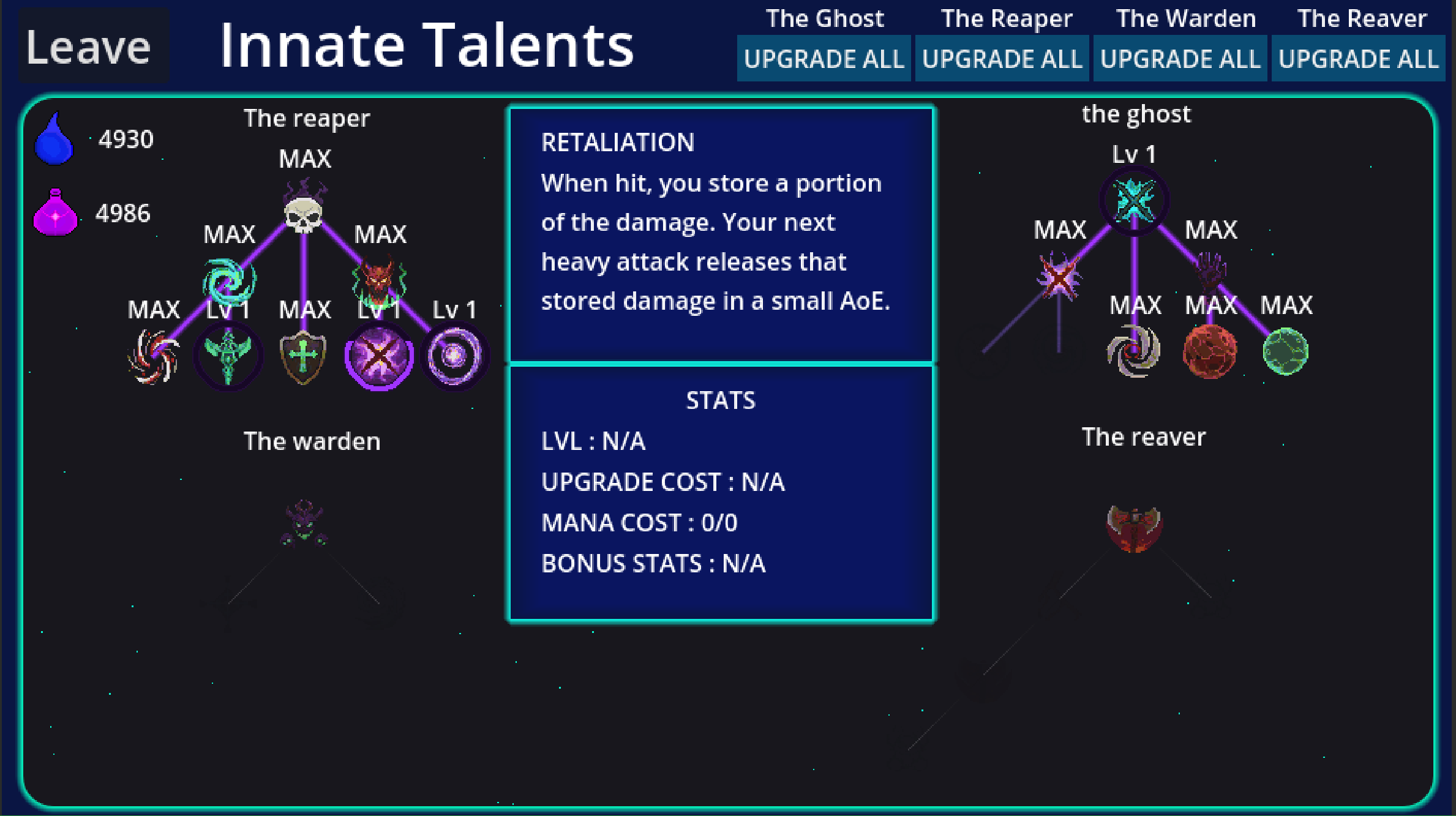 Reworking skill tree design - itch.io