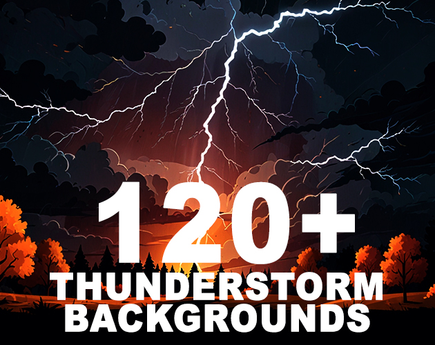 120+ STORM BACKGROUNDS by PIXELHUNT