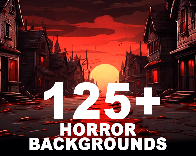 125+ HORROR BACKGROUNDS by PIXELHUNT