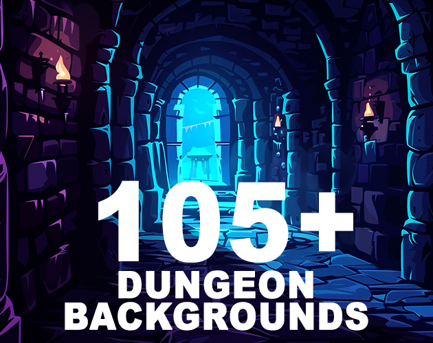 105+ DUNGEON BACKGROUNDS by PIXELHUNT