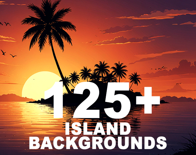 125+ ISLAND BACKGROUNDS by PIXELHUNT