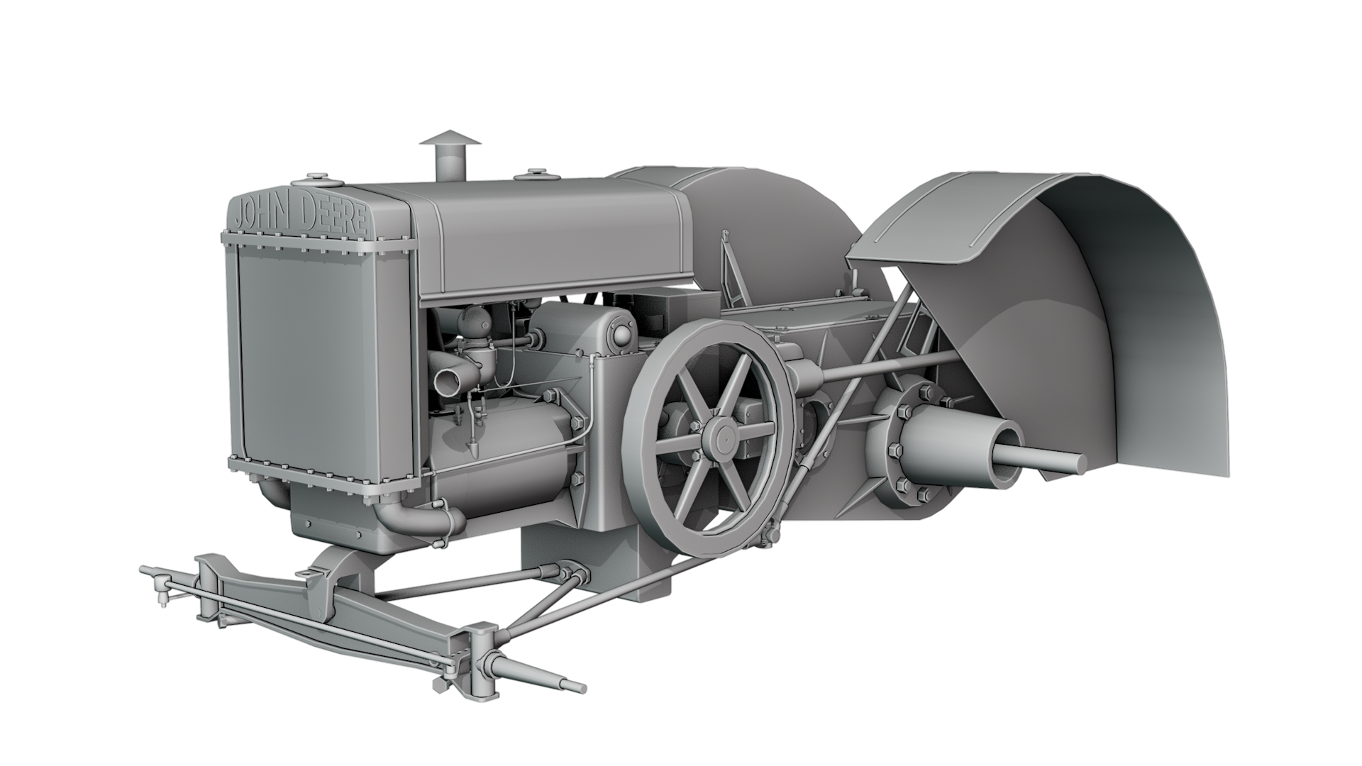 Remodelled flywheel's spokes, magneto etc. - 𝐽𝑜ℎ𝑛 𝐷𝑒𝑒𝑟𝑒 𝑀𝑜𝑑𝑒𝑙 𝐷 ...