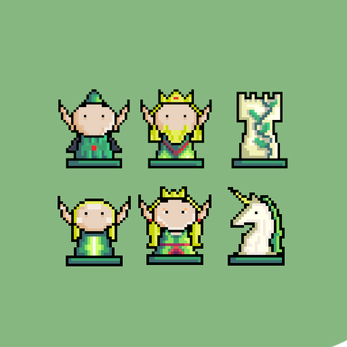Elves chess set by Sfreknis