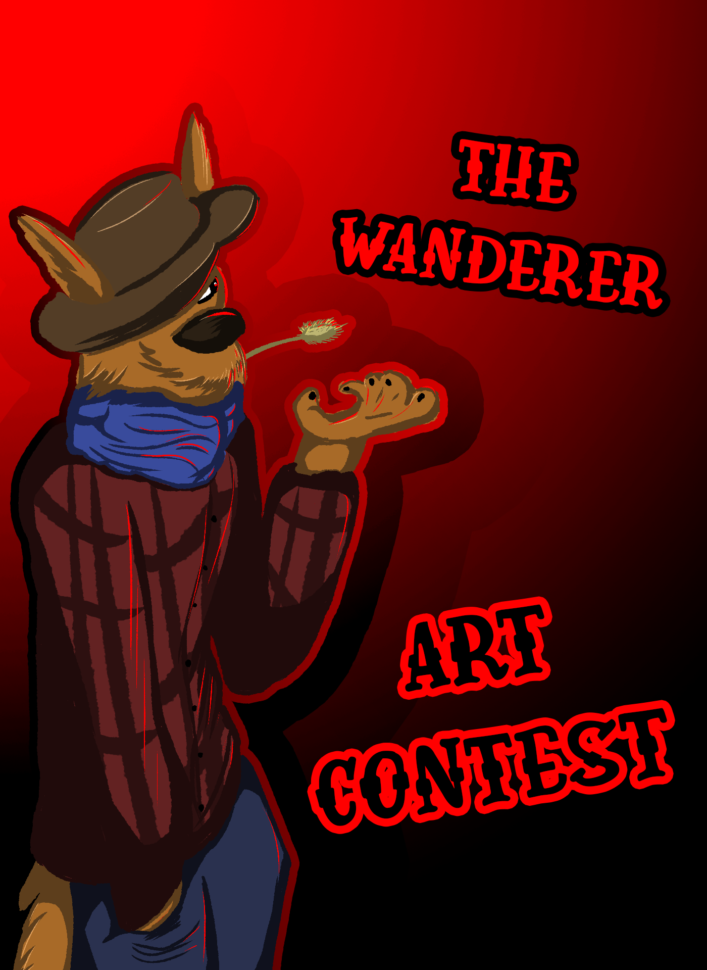 THE WANDERER ART CONTEST - THE WANDERER by xPtitLoupx