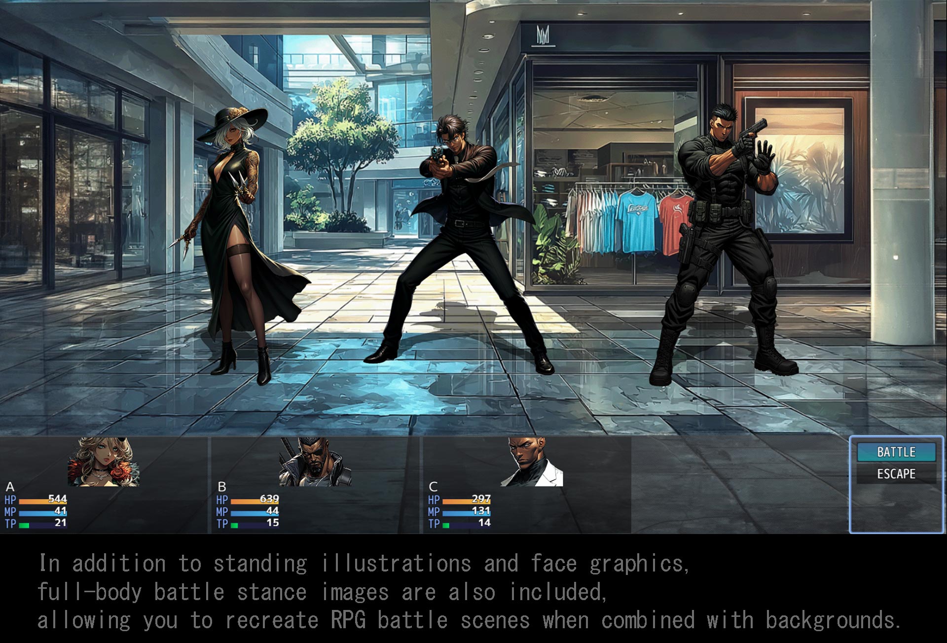 Secret Org: 160 Characters & 150 Backgrounds [VN/RPG Assets] by cogabushi