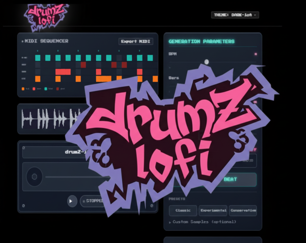 DRUMZ Lofi (drums LOOPs generator) FREE TO USE by nosense_3d