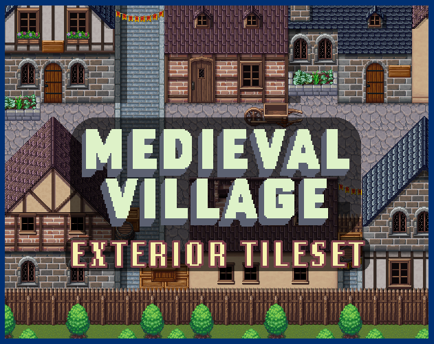 Medieval Village Exterior - RPG Tileset by Hypnobius