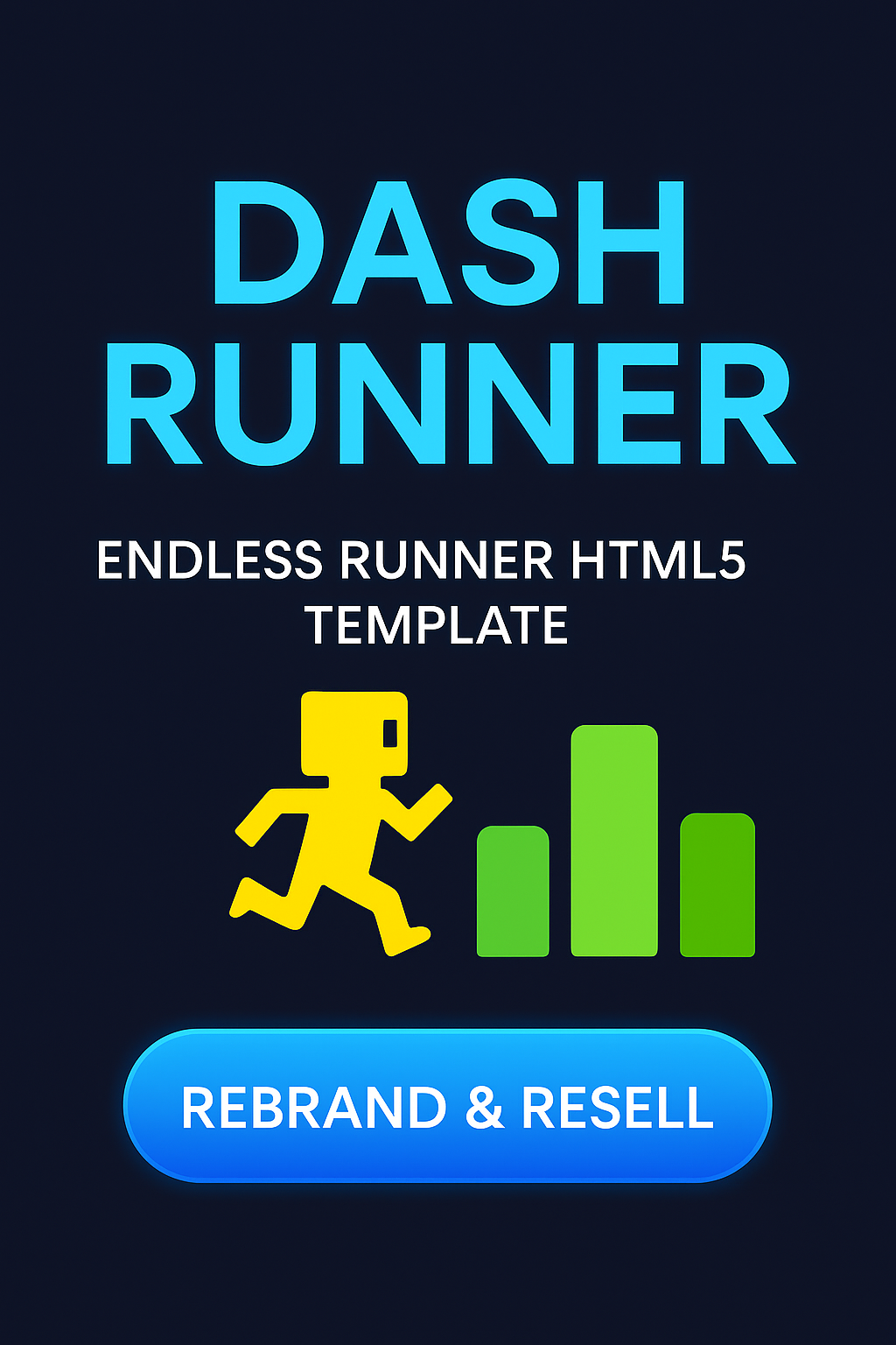 Dash Runner – Endless Runner HTML5 Template (Rebrand & Resell) by Mickyboy9