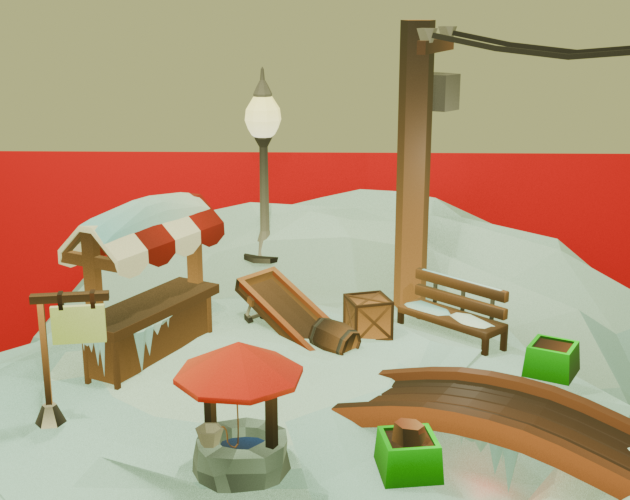Low-Poly Winter Village — Modular Outdoor Asset Pack by Paderunt
