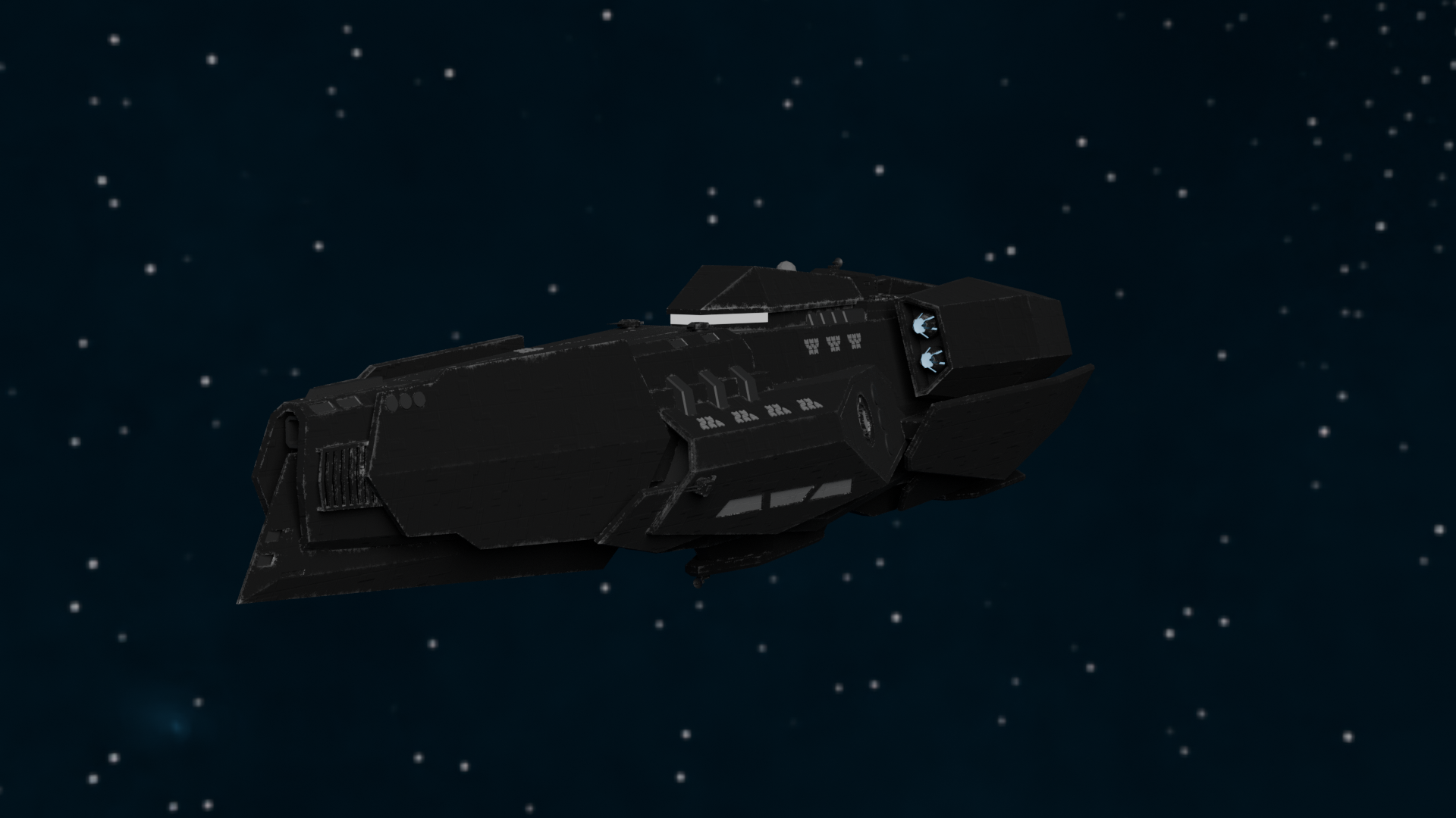 Halo UNSC Point Blank Class Cruiser by MadashStudio